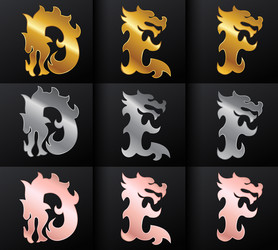Dragon Monogram Vector Images (over 210)