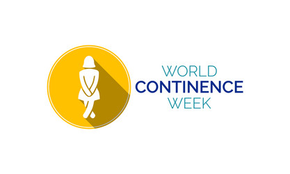 World continence week Royalty Free Vector Image