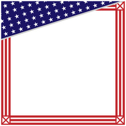 American Flag Corner Border Clipart