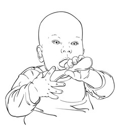 Baby Outline Drawing Vector Images (over 32,000)