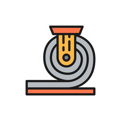 Steel roll icon Royalty Free Vector Image - VectorStock