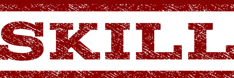 Skill watermark stamp Royalty Free Vector Image