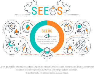 Website banner and landing page seeds Royalty Free Vector