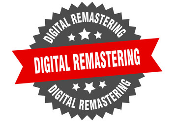 Digital remastering stamp digital remastering Vector Image