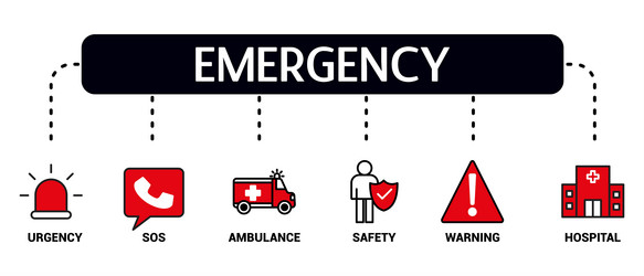 Emergency Royalty Free Vector Image - VectorStock