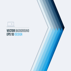 Abstract blue arrow direction on grey blank space Vector Image