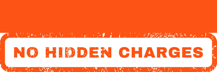 No hidden charges rubber stamp Royalty Free Vector Image