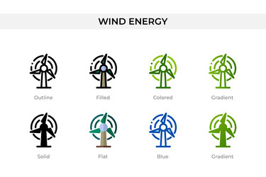 Solar energy icon in different style energy Vector Image