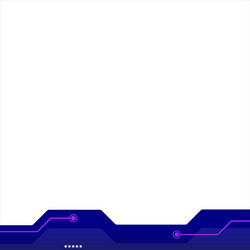 Corporate tech header footer Royalty Free Vector Image