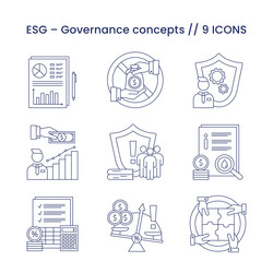 Governance deficit red concept icon Royalty Free Vector
