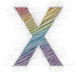 Font letter c Royalty Free Vector Image - VectorStock