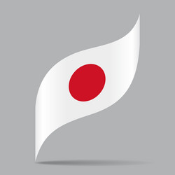 Japanese flag design background Royalty Free Vector Image