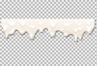 Creamy liquid or yoghurt cream melt splash Vector Image