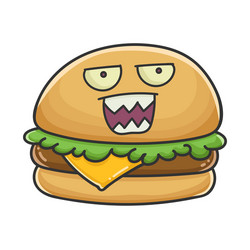 Angry Hamburger Vector Images (96)