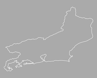 Map of rio de janeiro Royalty Free Vector Image