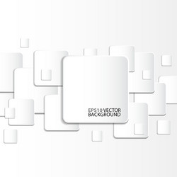 Paper square banner with drop shadows Royalty Free Vector