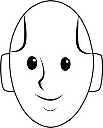 Android head smiling technology smart Royalty Free Vector