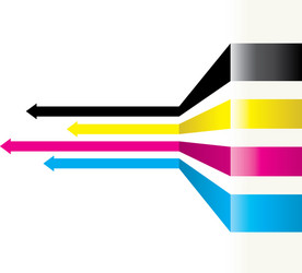 Cmyk arrows Royalty Free Vector Image - VectorStock