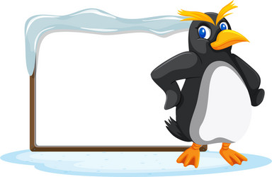 Board Penguin Frame Vector Images (19)