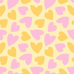 Pink pastel color hearts geometric seamless Vector Image