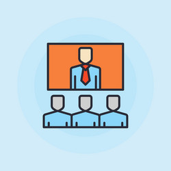 Online lesson icon Royalty Free Vector Image - VectorStock