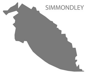 Gamesley grey ward map high peak district Vector Image