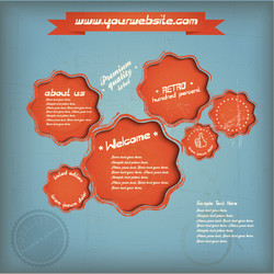 Retro speech bubbles 2 Royalty Free Vector Image