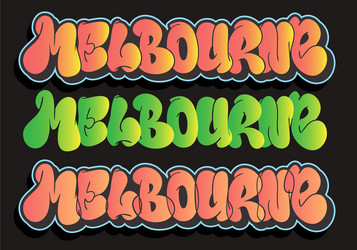 Melbourne australia cityscape city skyline Vector Image