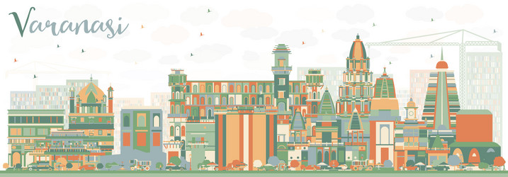 Varanasi Skyline Vector Images (24)