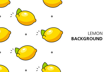 Lemon background Royalty Free Vector Image - VectorStock