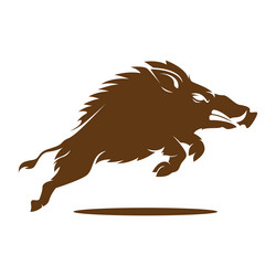 Warthog icon logo design Royalty Free Vector Image