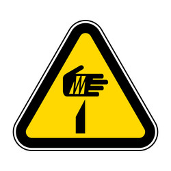 Beware sharp elements symbol isolate on white Vector Image