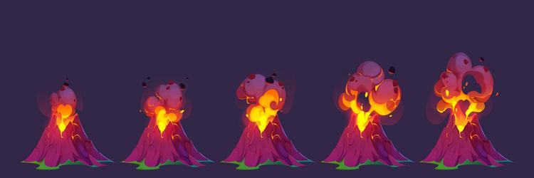 Explosion Sprite Sheets Vector Images (over 300)