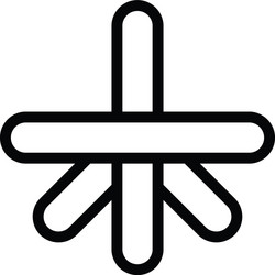 Flower star sign symbol design Royalty Free Vector Image