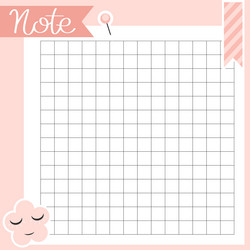 Blank paper notes for printing template for memo Vector Image