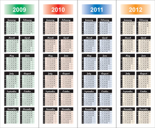 Calendar for 2009 Royalty Free Vector Image - VectorStock