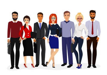 Business team set Royalty Free Vector Image - VectorStock