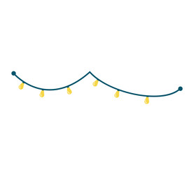 String of Christmas Lights Cartoon Vector Images (over 1,100)