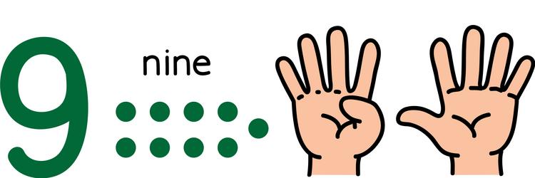 Kids Hands Gesture Numbers Vector Images (over 160)