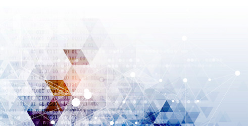 Artificial intelligence technology web background Vector Image