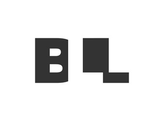 Bml logo design initial letter b m l bold font Vector Image