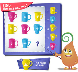 Find the missing part 2 Royalty Free Vector Image