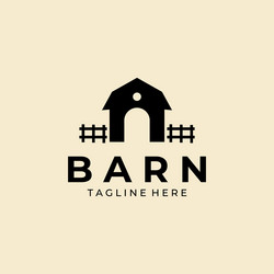 Vintage barn logo design Royalty Free Vector Image