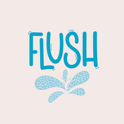 Flush banner Royalty Free Vector Image - VectorStock