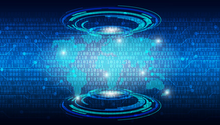 World Map Cyber Vector Images (over 1,600)