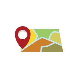 You are here map icon navigation mark Royalty Free Vector
