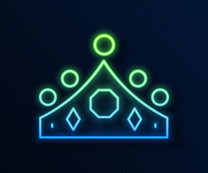 Blue Neon Crown Vector Images (over 310)