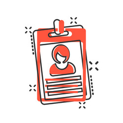 Cute police show identity cartoon icon Royalty Free Vector