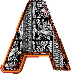 Font Inca Alphabet Vector Images (over 140)