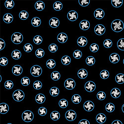 Line hindu swastika religious symbol icon isolated